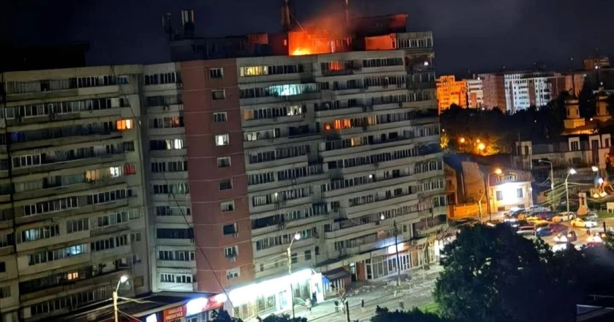 Russian drone crashes into high-rise building in Romania, two people ...