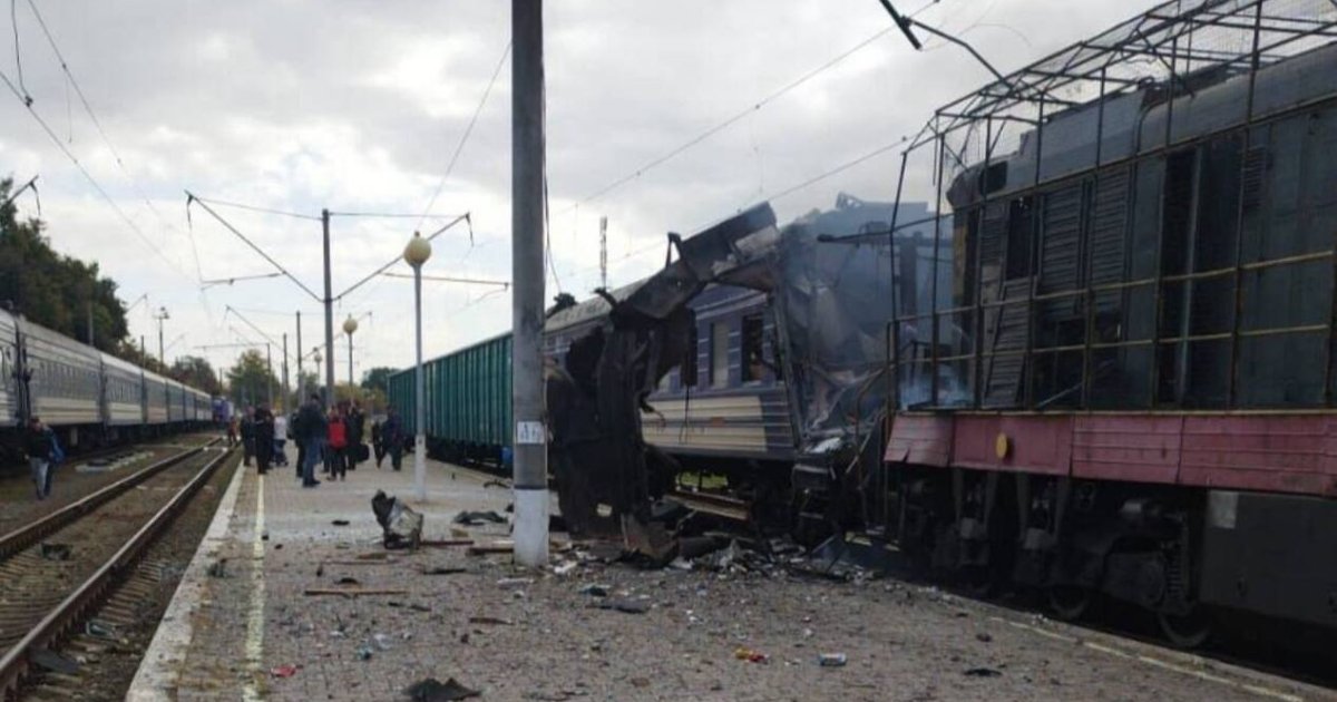 Russian attack on train in Shostka — eight people hospitalized