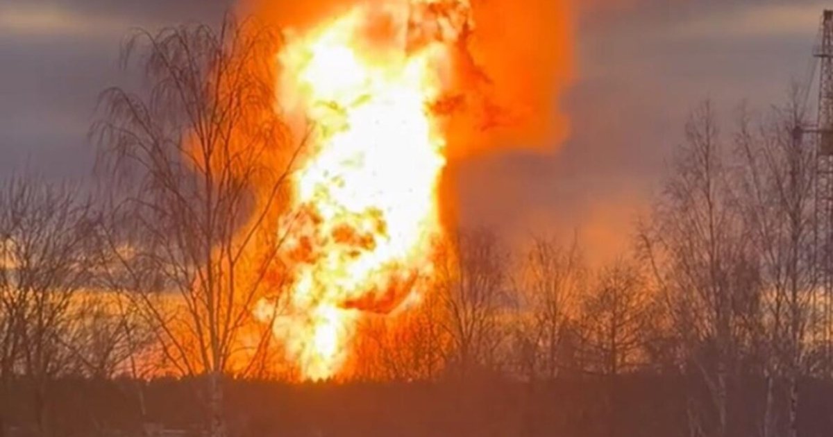 Watch: Oil refinery in Saratov, Russia, burns after drone attack