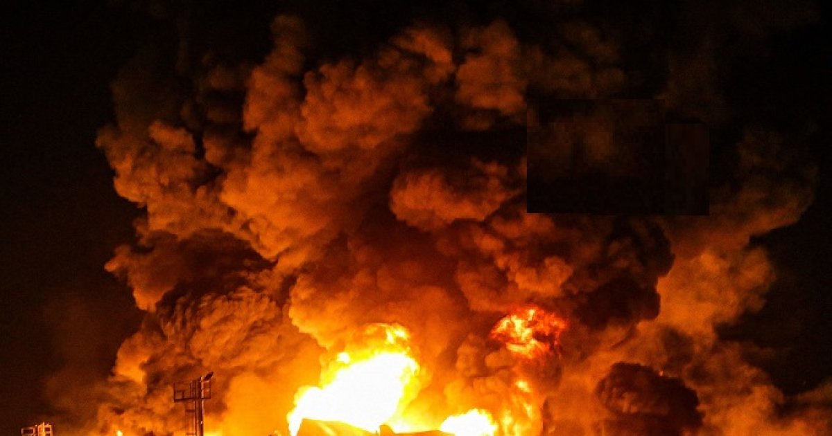 Watch: Oil refinery on fire in Ryazan, Russia, after drone attack