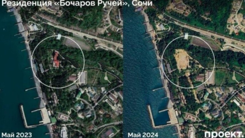 Putin, in a panic due to drone attacks, demolished his top residence in ...